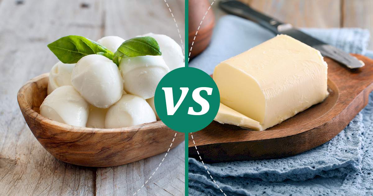 Butter vs Mozzarella Cheese: Calories & Nutrition Showdown