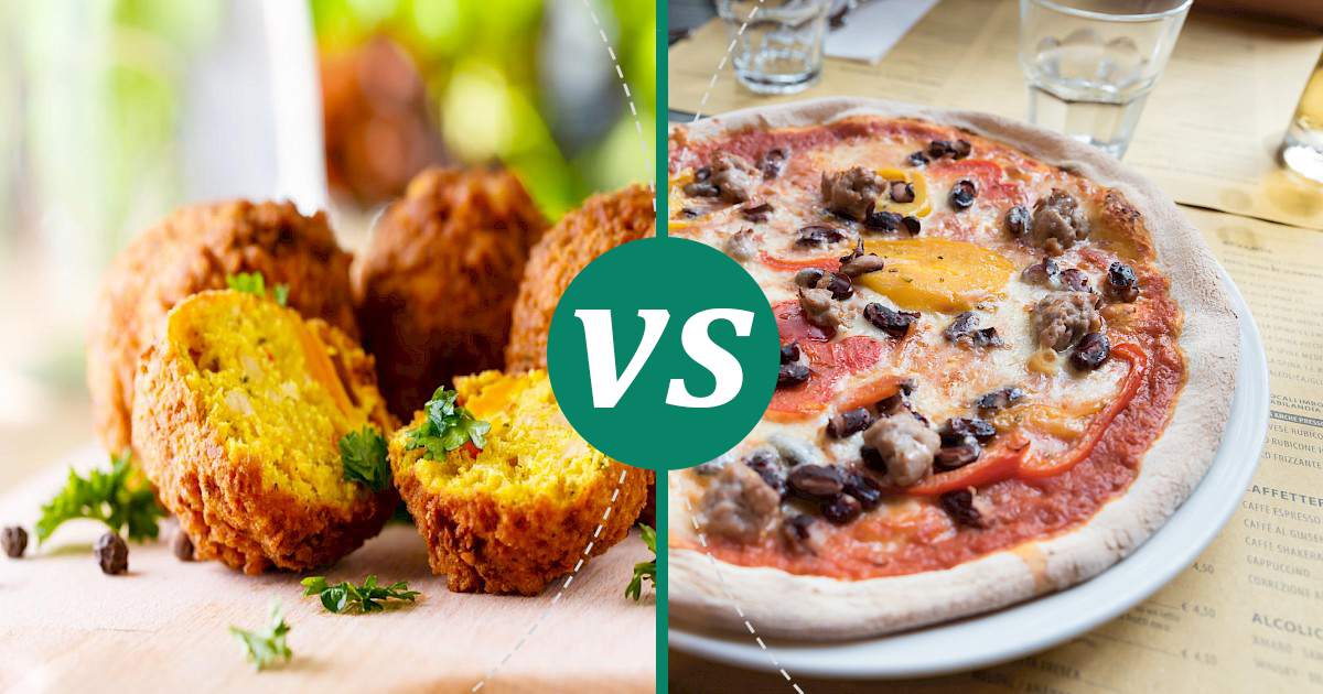 Pizza vs Falafel: Nutrition, Calories & Protein Compared