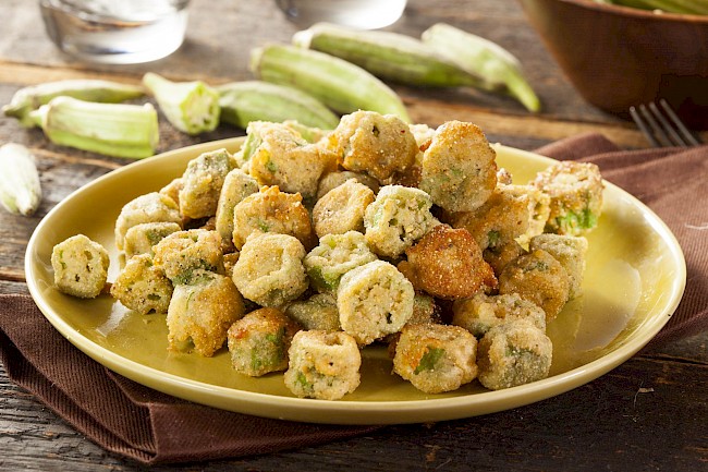 Fried Okra Calories and Nutrition (100g)