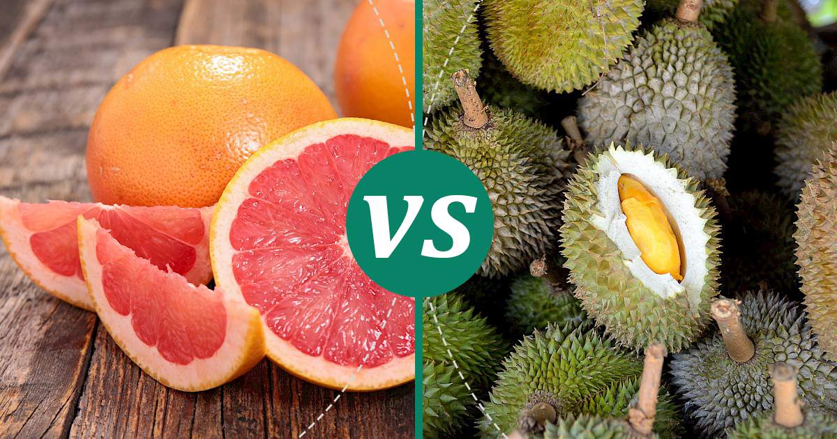 Durian vs Grapefruit: Calories & Nutrition Showdown
